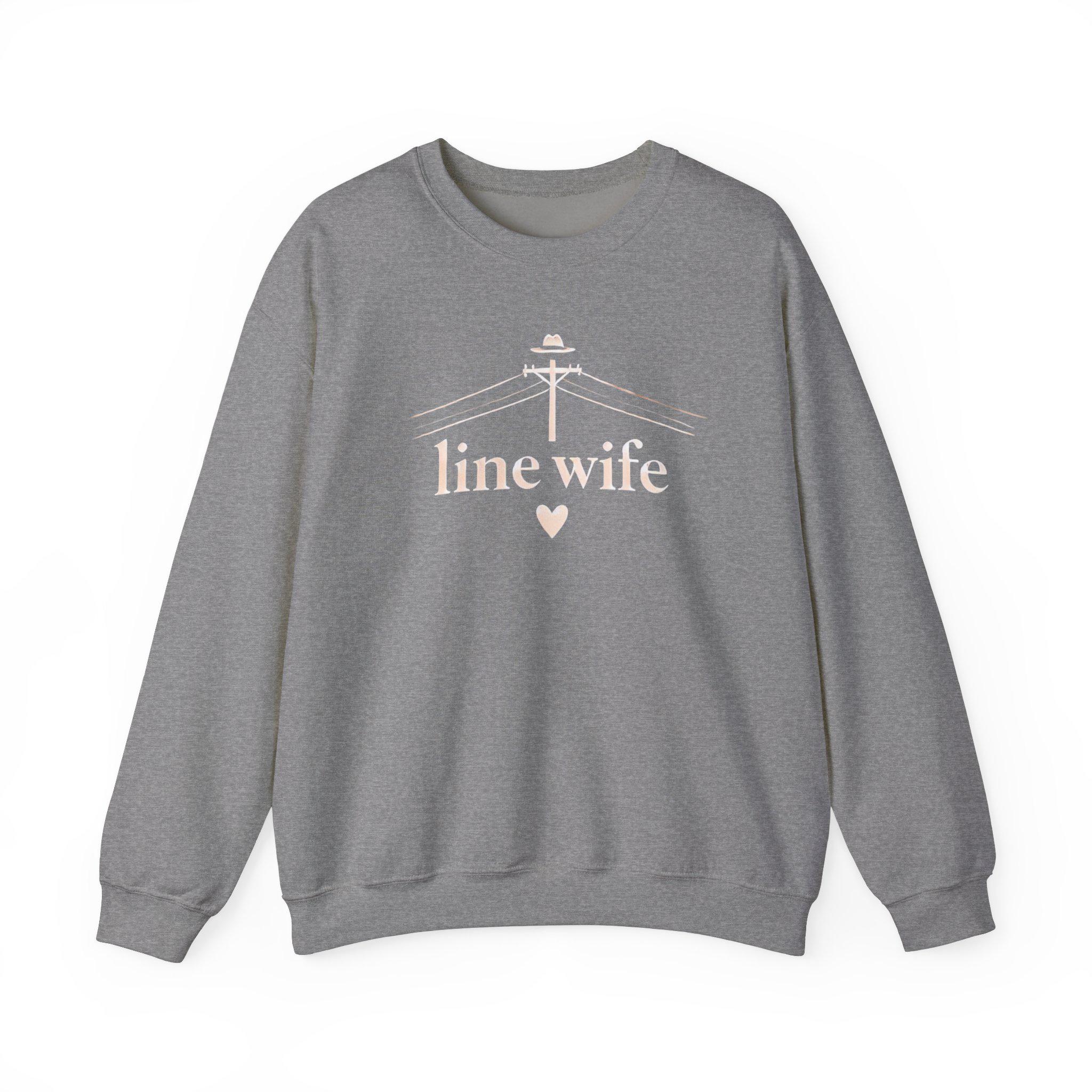 Lineman & Linewife Graphic Crewneck Sweatshirt Lineman's Wife ...