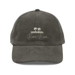 Embroidered Bora Bora Vintage Corduroy Cap – Classic Island Style ...