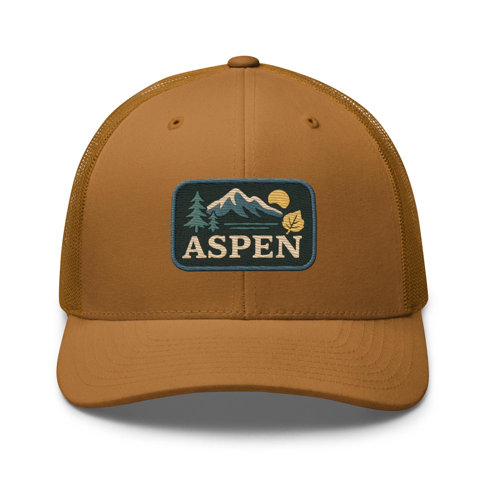 Aspen Embroidered Patch Trucker Hat – Yupoong Mountain Hat National ...