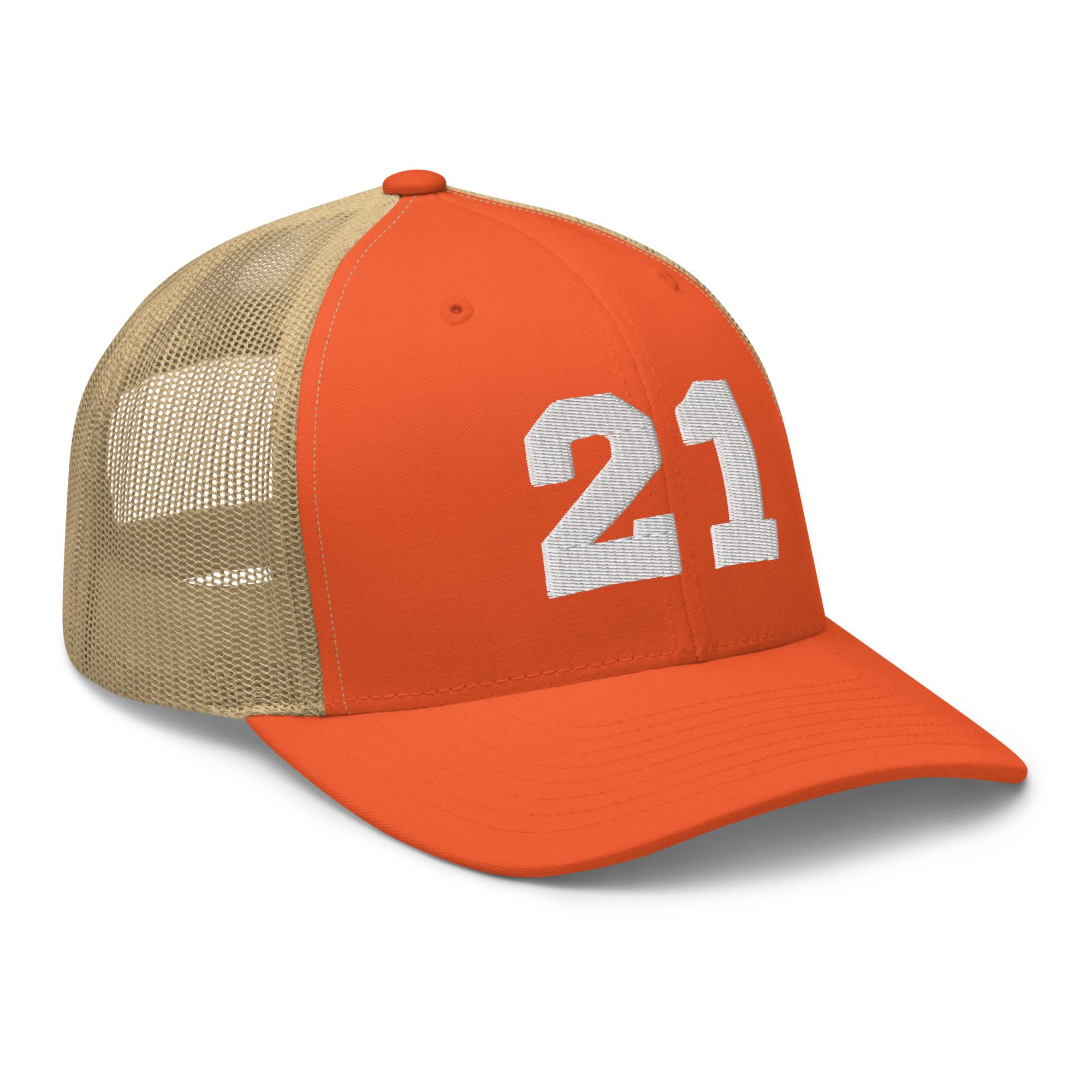 Embroidered '21st Birthday' Trucker Cap – Mesh Back, Adjustable Fit ...