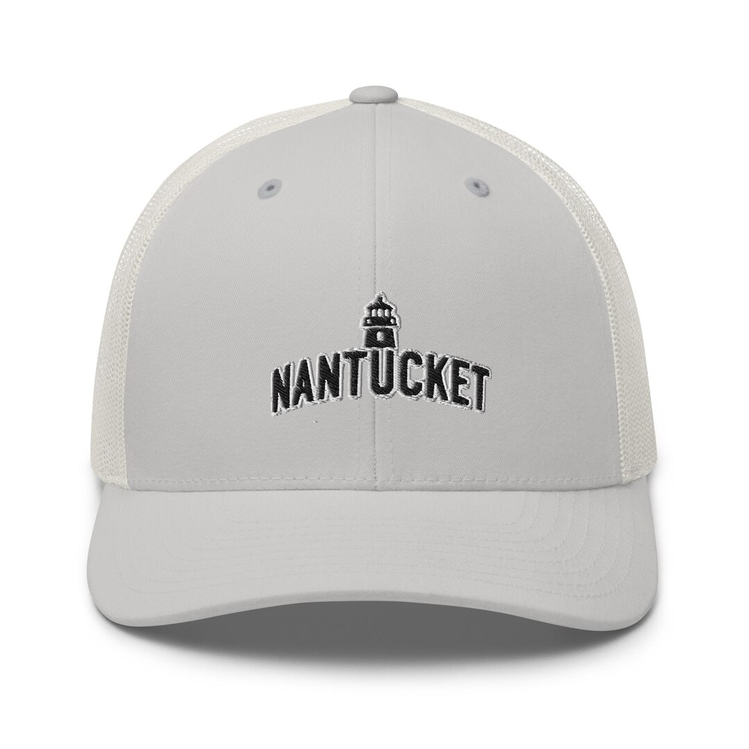 Nantucket Embroidered Trucker Cap Classic Island Style Snapback Hat - Etsy