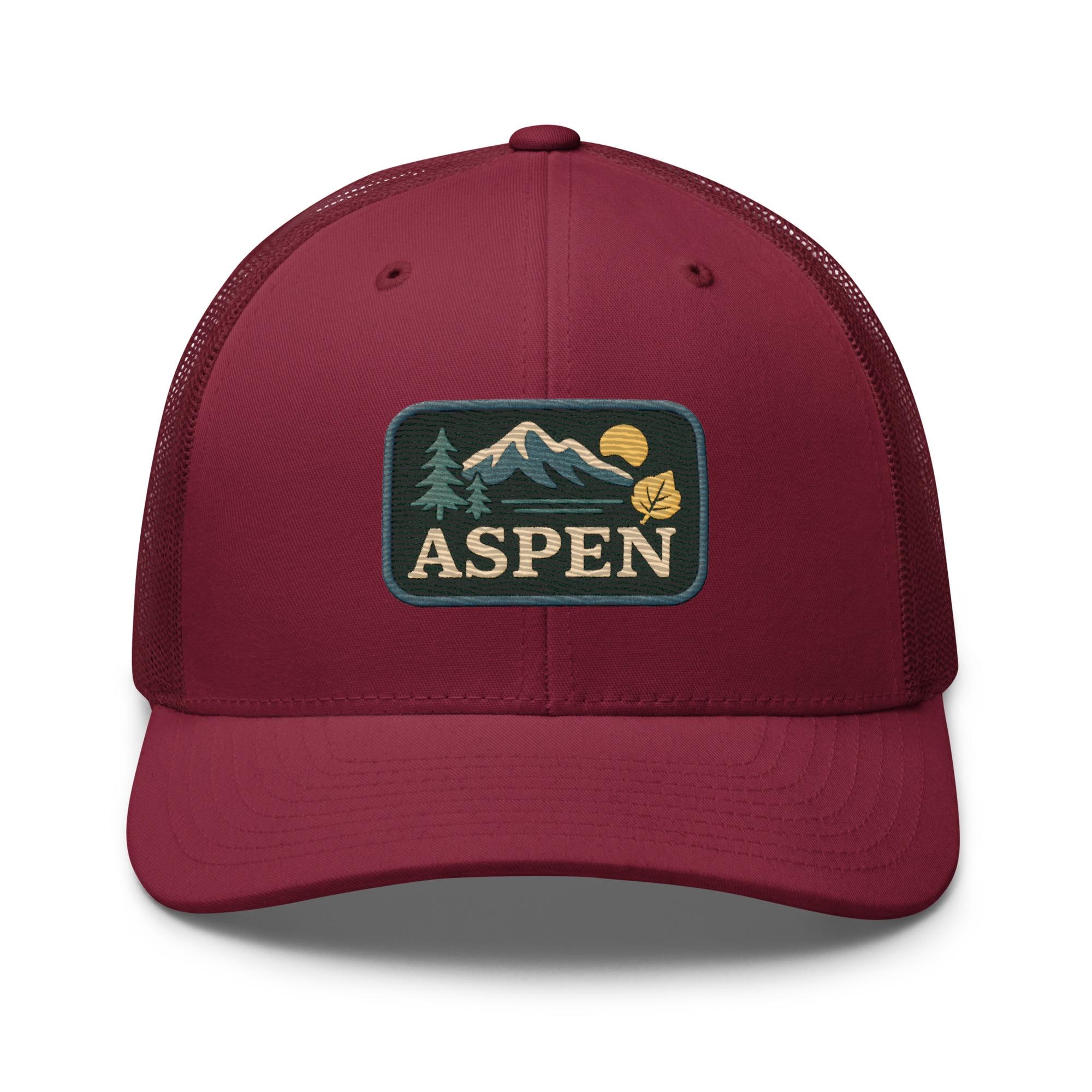 Aspen Embroidered Patch Trucker Hat – Yupoong Mountain Hat National ...