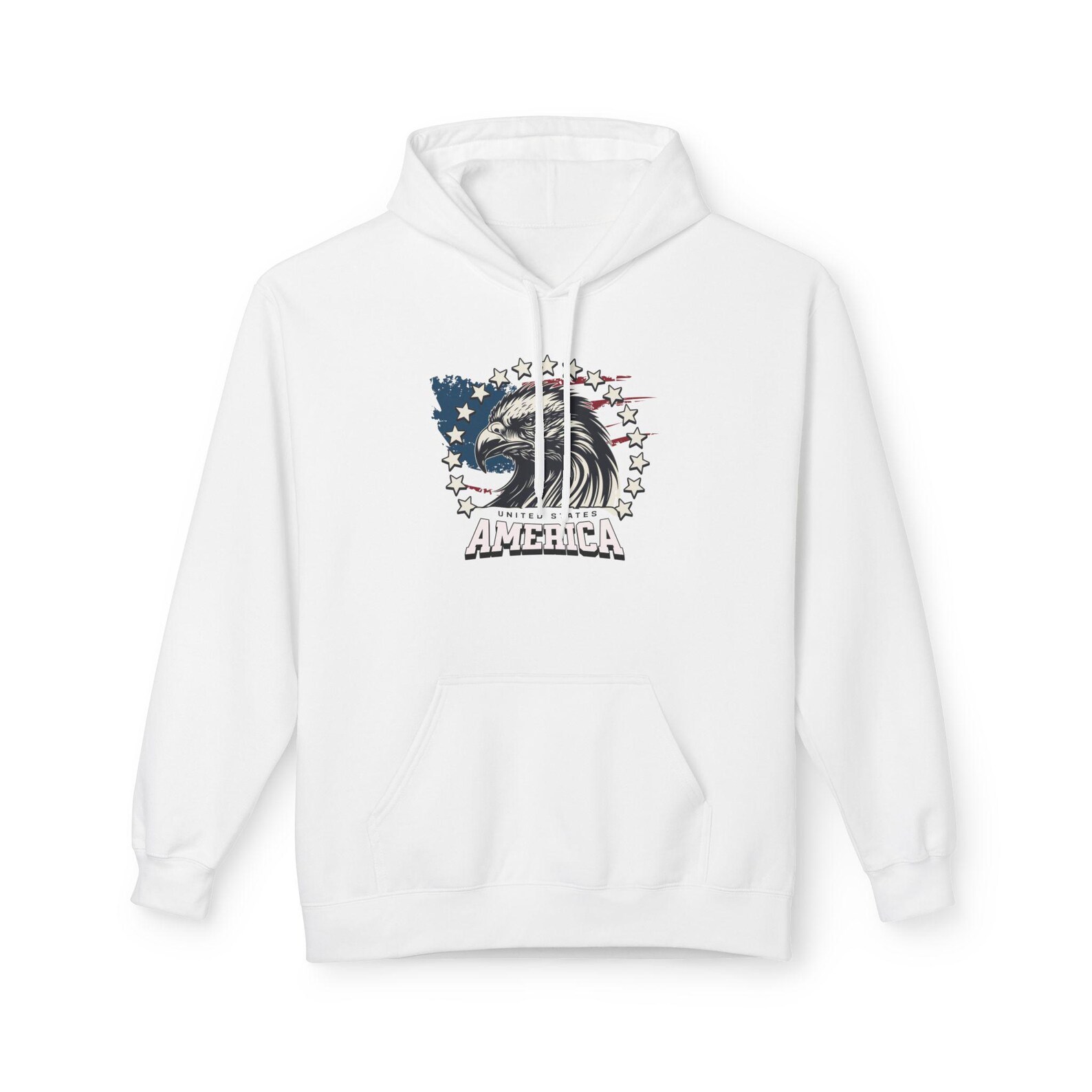 United States of America Patriotic Eagle Bold USA Flag and Eagle Hoodie ...