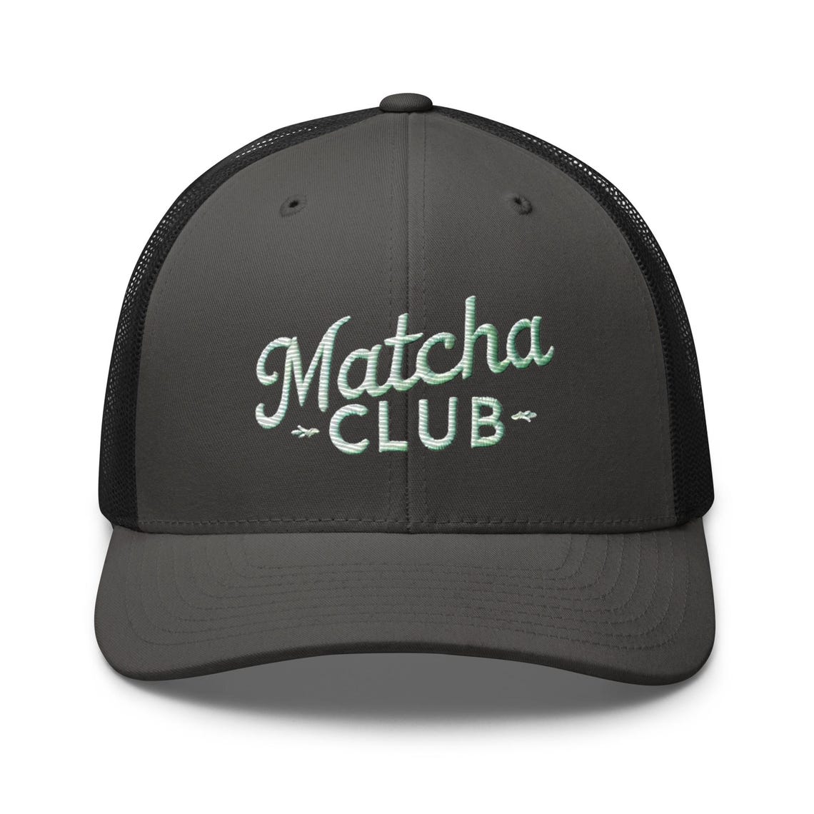Matcha Club Embroidered Trucker Cap | Aesthetic Green Tea Hat - Etsy