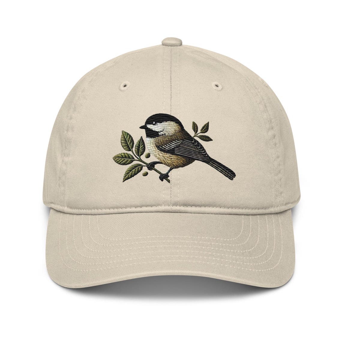 Embroidered Bird Hat Beautiful Chickadee Hat Organic Dad Hat - Etsy