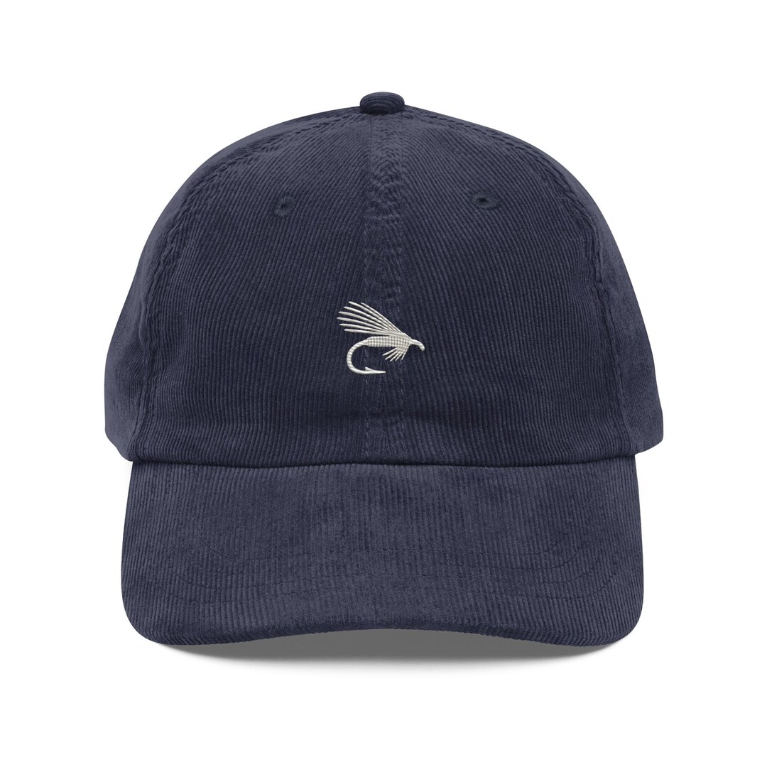 Drift Fly Heritage Edition Embroidered Fly-fishing Hat Corduroy Dad Cap ...