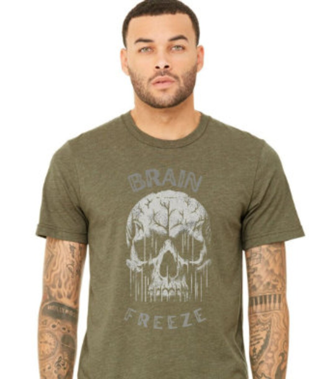 Brain Freeze Skull Tee: Great Style for Every Occasion! Great Gift Idea ...