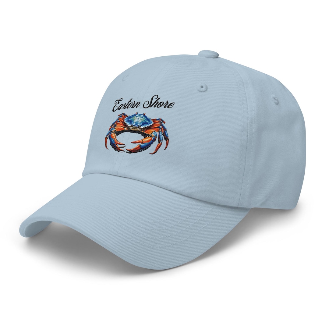 Eastern Shore Blue Crab Embroidered Hat. Coastal Inspired Cap for ...