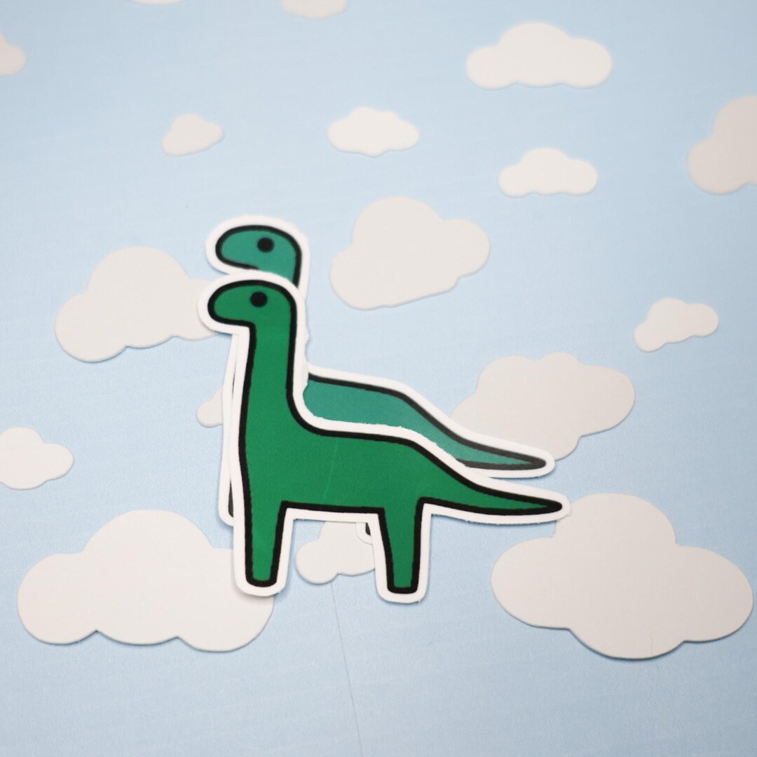 Funny Brontosaurus Stickers | Singles - Cute & Quirky Dinosaur Stickers ...
