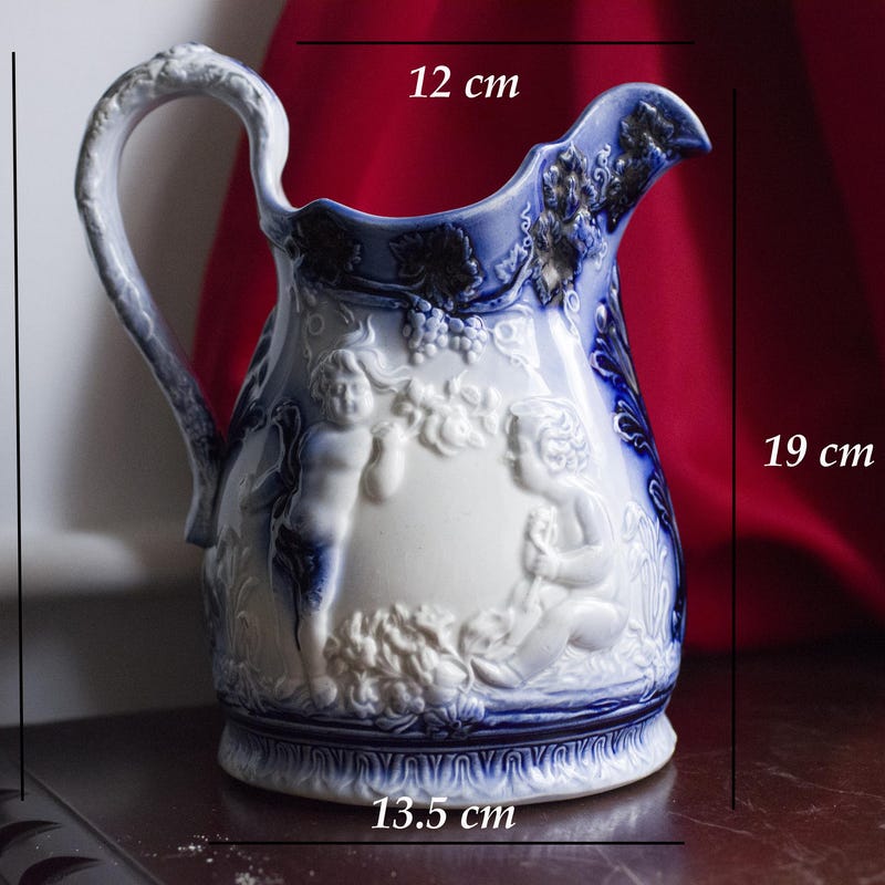 Flow Blue Pitcher - Etsy