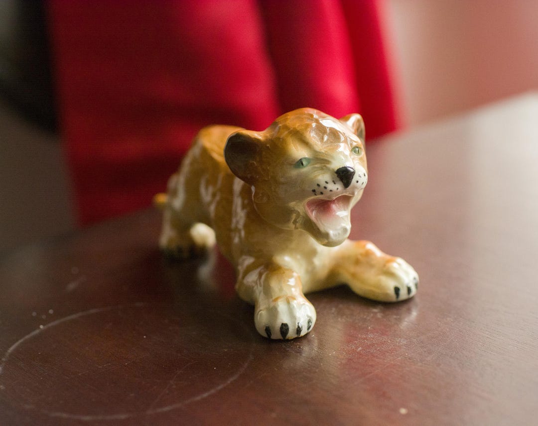Vintage Goebel Baby Cat / Baby Tiger Figurine, 1950-55, Collectable Cat ...