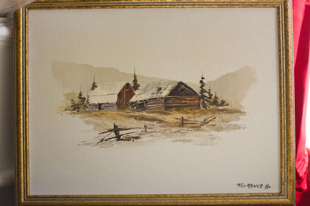 Wall Painting, Vintage Painting Sign - Florence Ho - Oil Painting ...