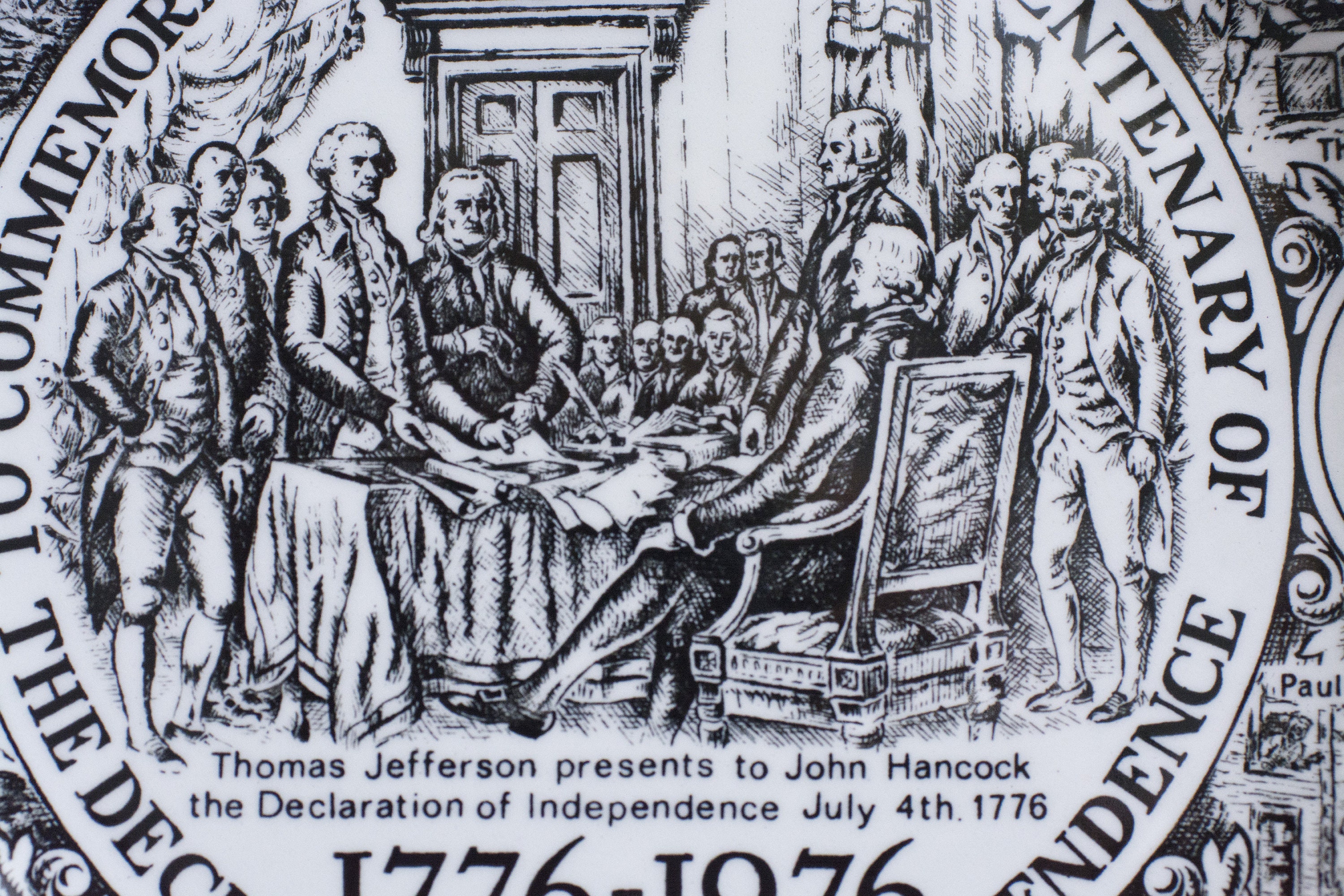 25.5cm Wood & Sons Bicentenary of the Declaration of Independence Comm ...