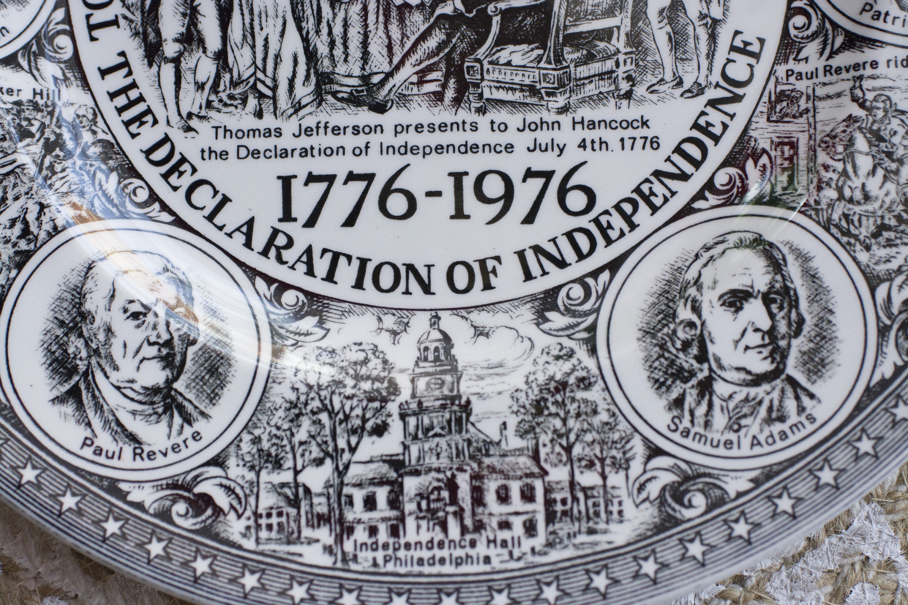 25.5cm Wood & Sons Bicentenary of the Declaration of Independence Comm ...