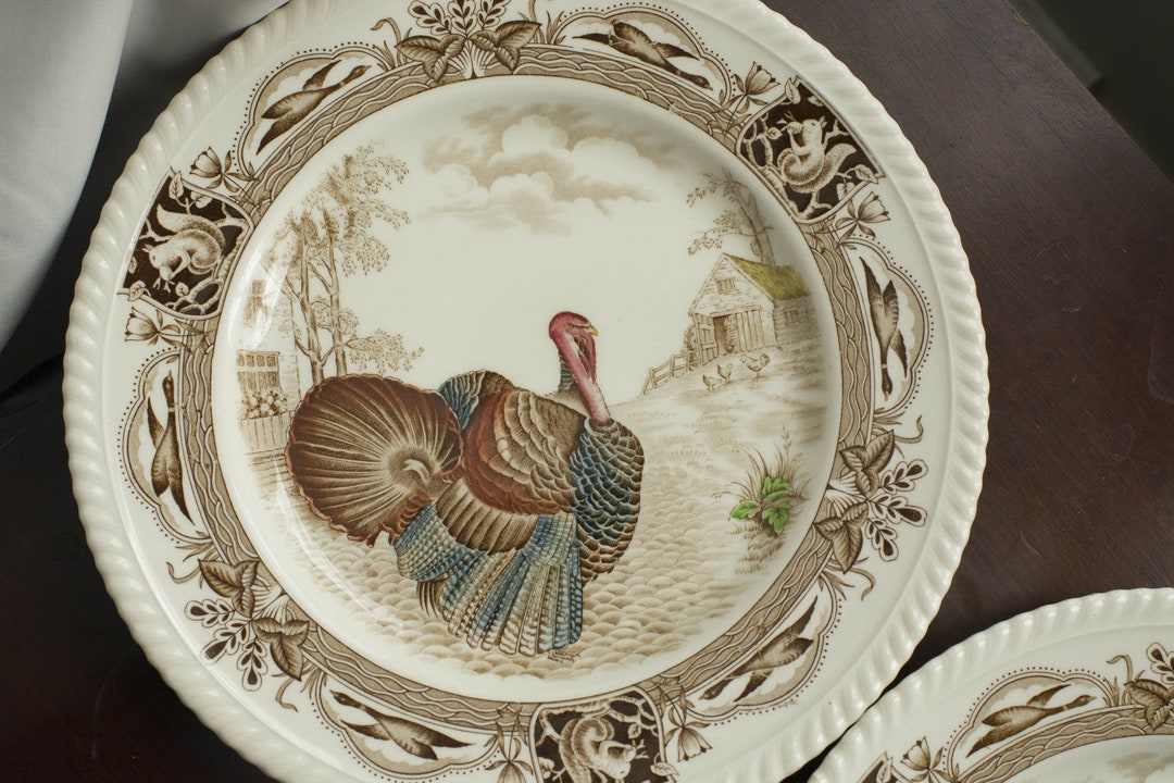 2 X Barnyard King Johnson Brothers Thanksgiving Vintage - Etsy