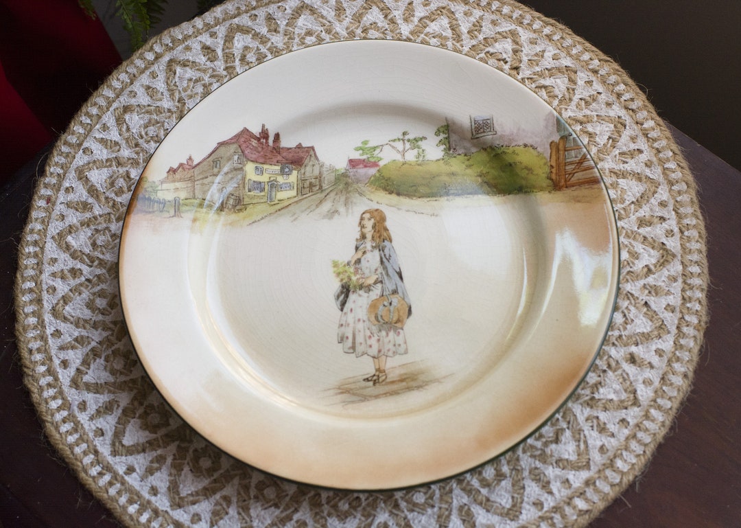 27 Cm, Royal Doulton Dickens Ware "little Nell" Plate, COLLECTORS PLATE ...