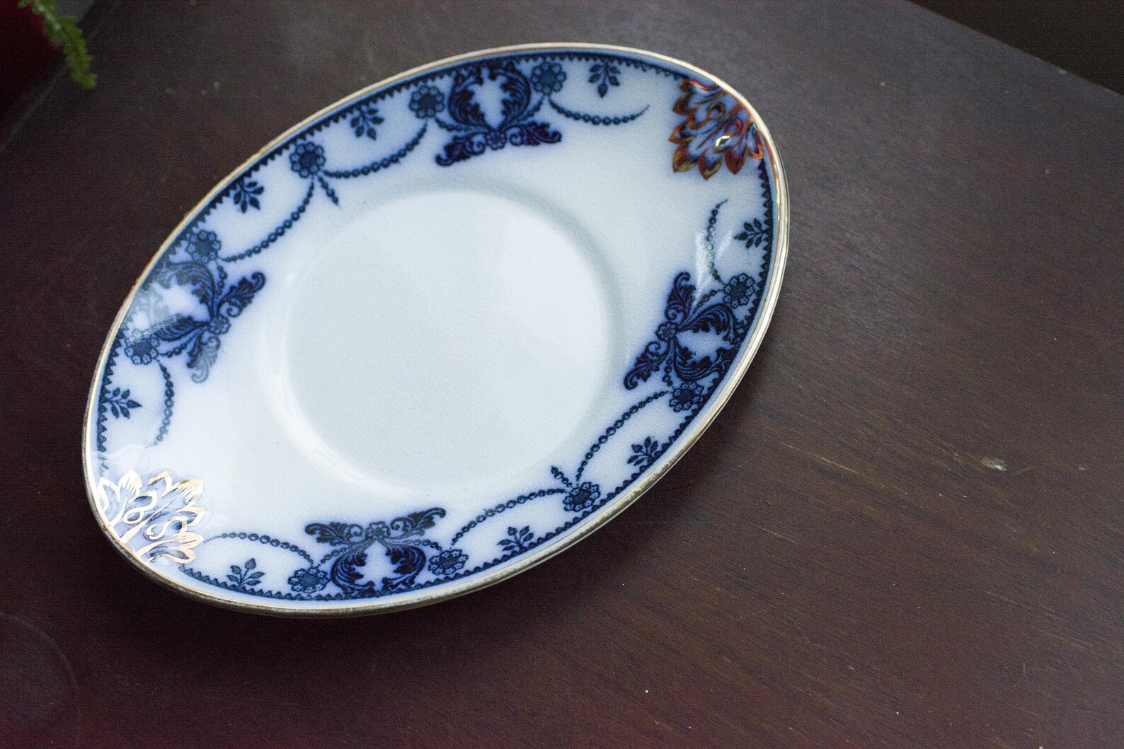 9" Antique T Till and Sons VENUS Pattern, Flow Blue 1890s, Collectable ...