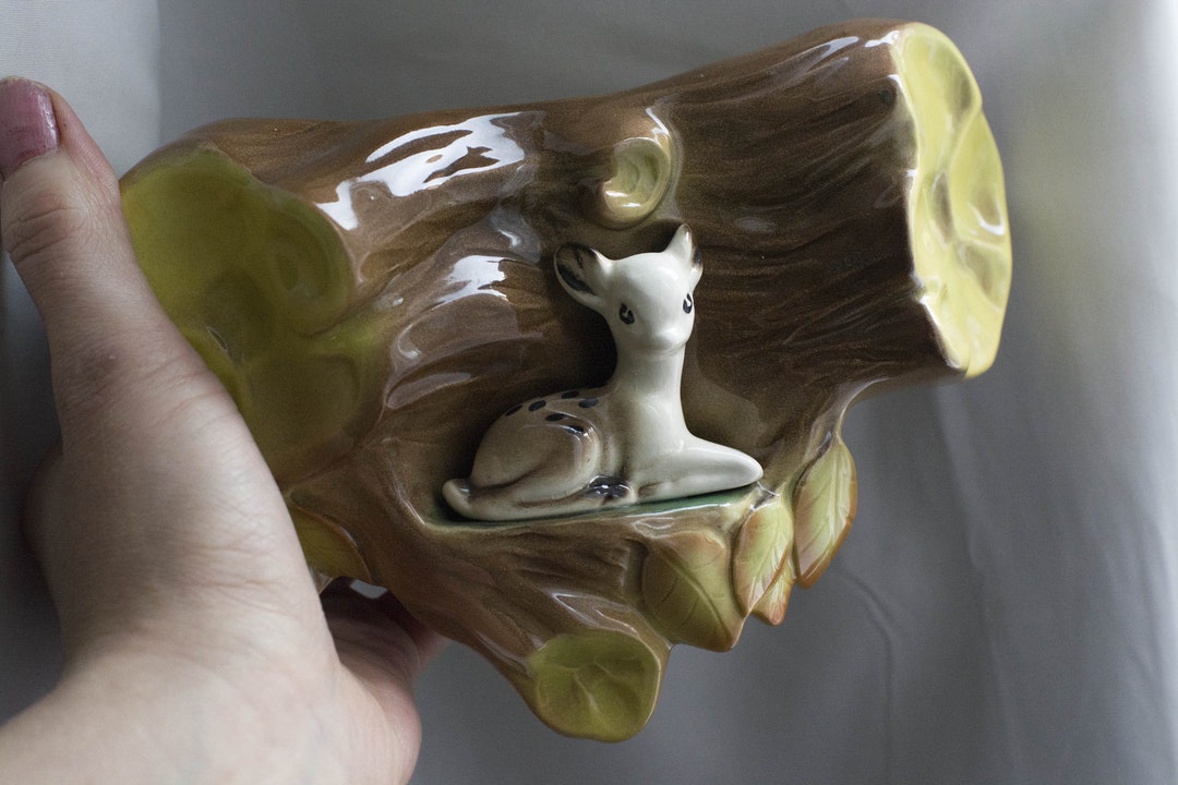 Vintage Hornsea Pottery Fauna Deer Wall Pocket Vase No. 573 Fauna Wall ...