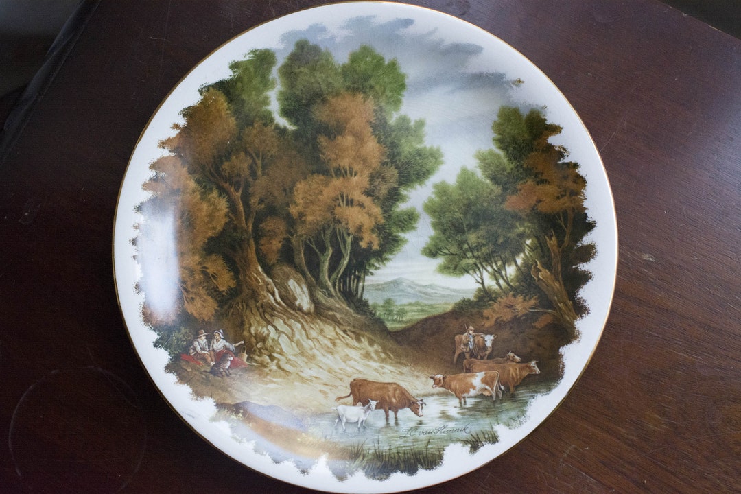 Vintage JC Van Hunnik Country Scene Plate Britannia Designs Ltd Wall ...