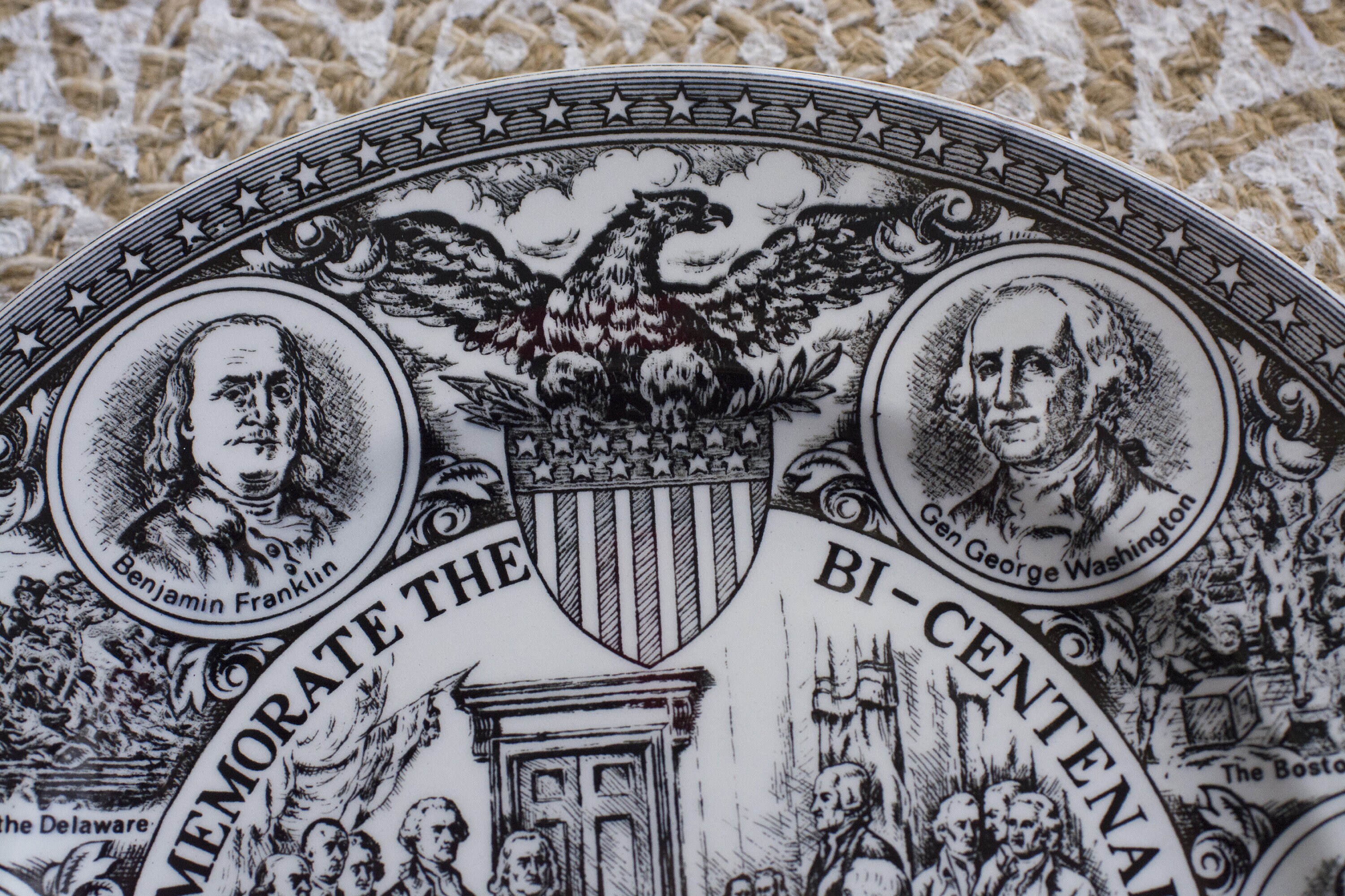 25.5cm Wood & Sons Bicentenary of the Declaration of Independence Comm ...