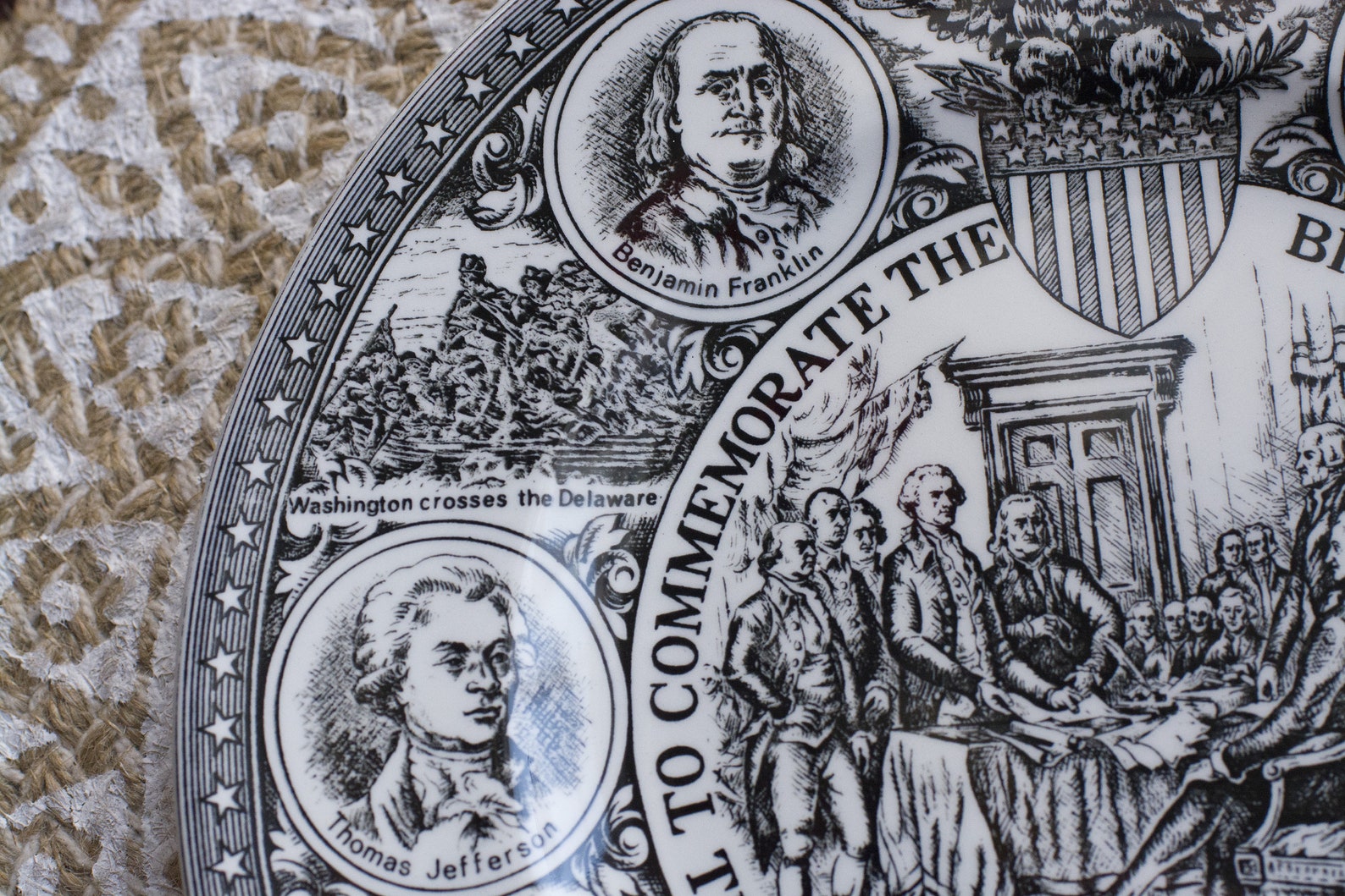 25.5cm Wood & Sons Bicentenary of the Declaration of Independence Comm ...
