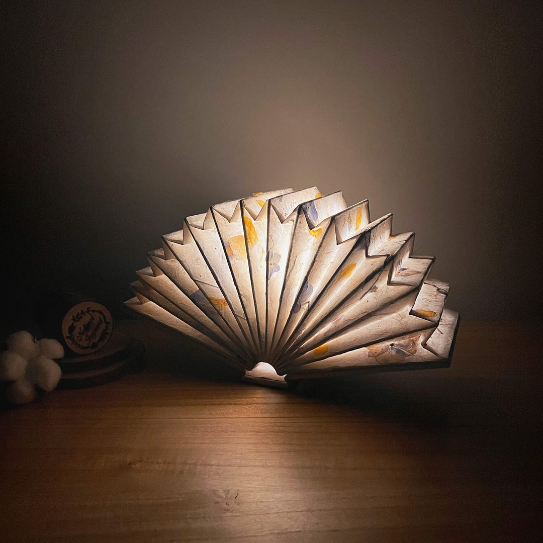 Handmade Floral Lamp, Blue Decor for Unique Natural Gifts, Blue ...