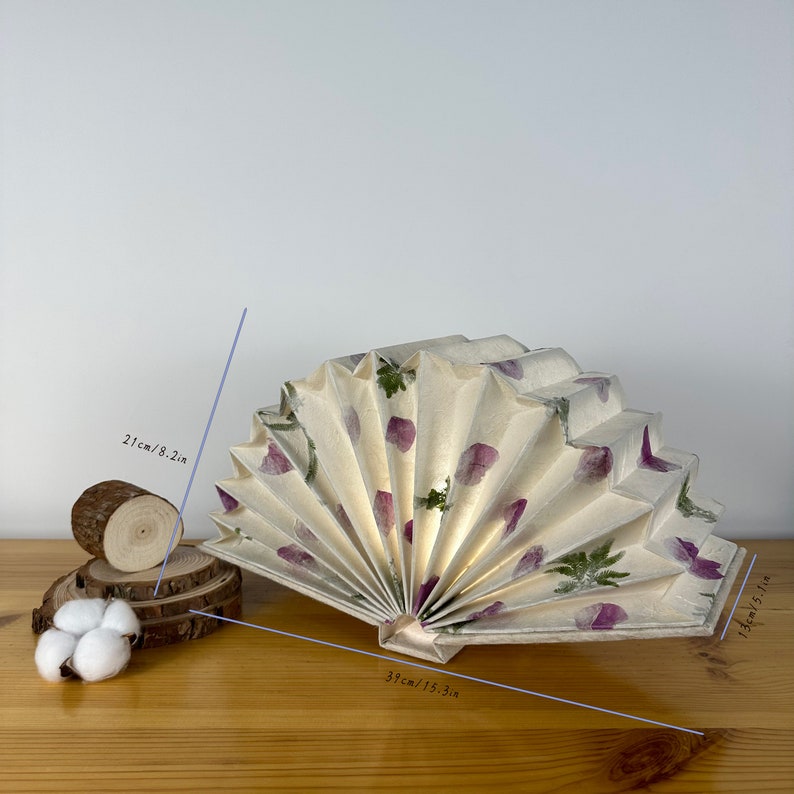 Handmade Paper Foldable Lamp Unique Bedside Night Light - Etsy