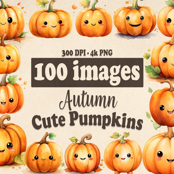 Pumpkin Clipart - Etsy