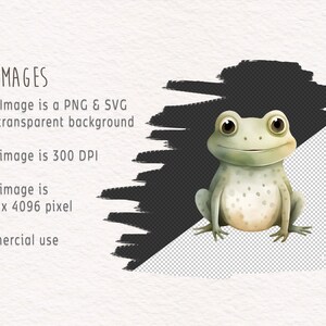 Watercolor Cute Frogs Clipart, Happy Frog Graphics in PNG and SVG ...