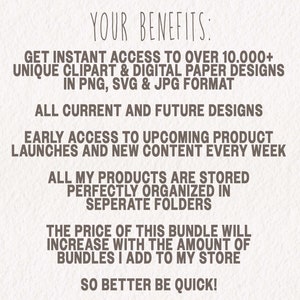 WHOLE SHOP Clipart Bundle, Entire Unlimited Lifetime Shop Access, Mega ...