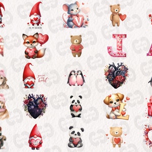 Mega Valentine's Day Clipart Bundle, Be My Valentine Graphics Clip Art ...