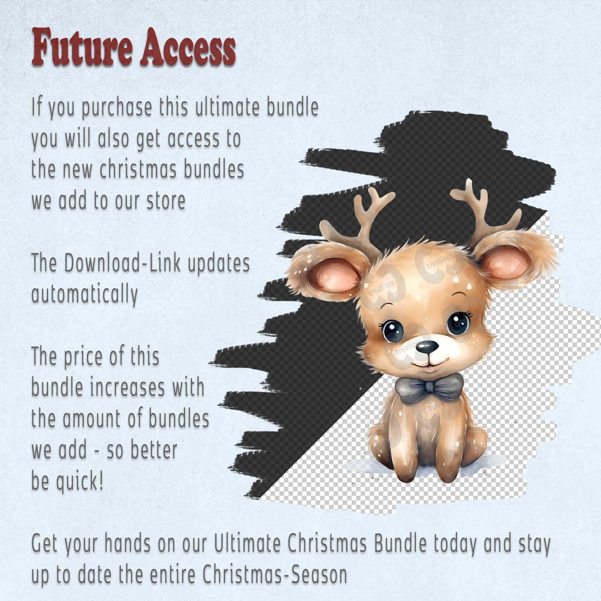 Christmas Mega Bundle Clipart, Watercolor Winter Clip Art, Xmas Season ...