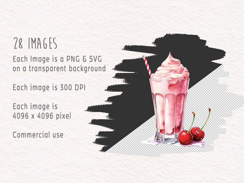 Watercolor Cherry Clipart Bundle, Cute Food Graphics in PNG and SVG ...