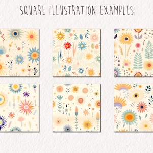 Seamless Boho Digital Paper, Boho Seamless Pattern in JPG, A4 Boho ...