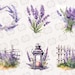 Watercolor Lavender Clipart Bundle, Purple Garden Graphics, Floral ...