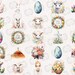 Mega Easter Clipart Bundle, Easter Graphics Clip Art PNG, Cute Easter ...