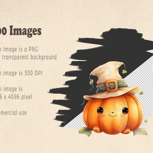 Autumn Cute Pumpkin Clipart Bundle, Watercolor Fall Pumpkin Clip Art ...