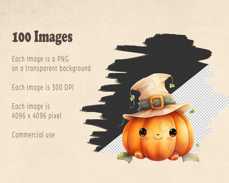 Autumn Cute Pumpkin Clipart Bundle, Watercolor Fall Pumpkin Clip Art ...
