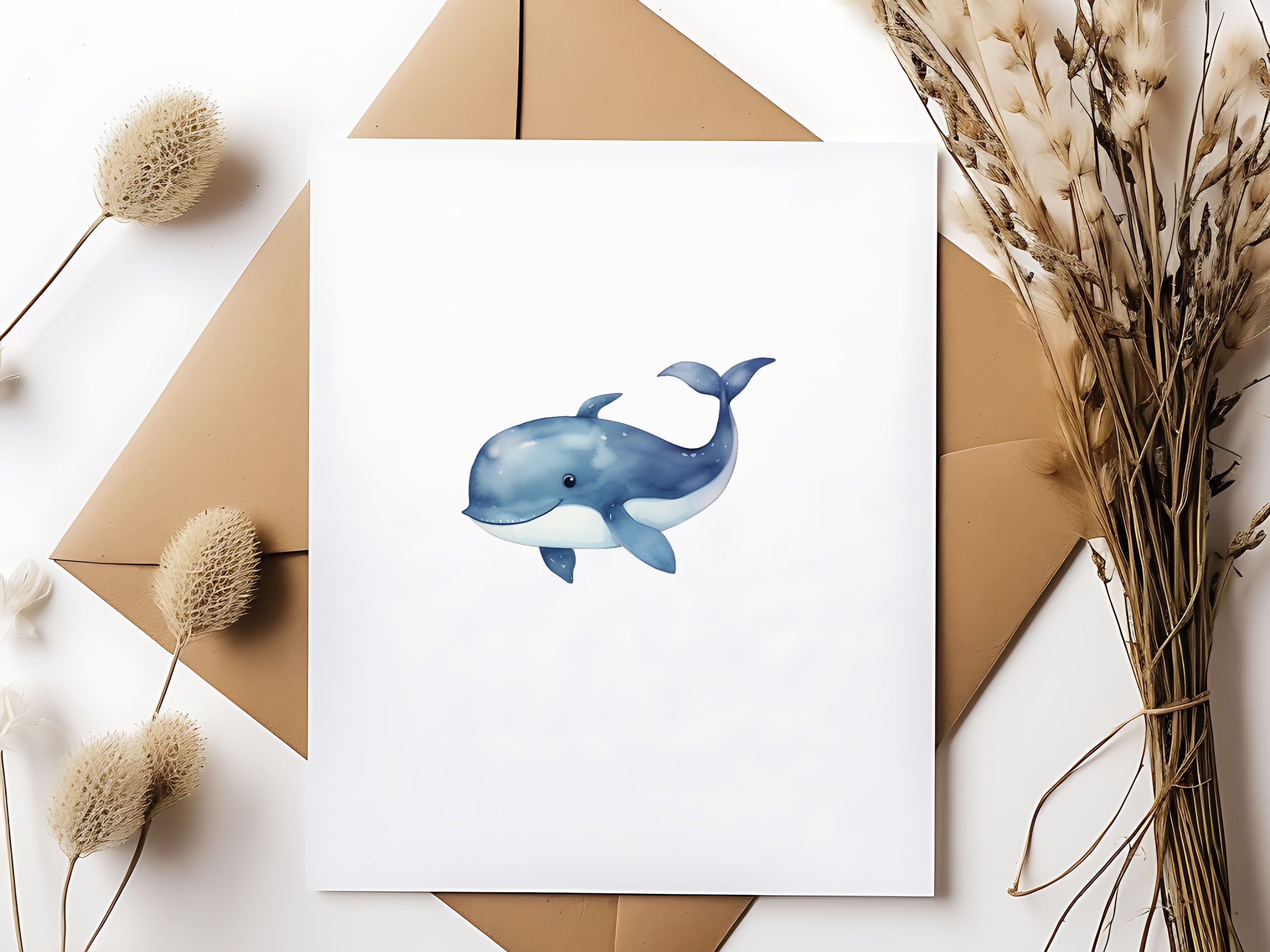 Watercolor Cute Undersea Clipart, Underwater Graphics in PNG & SVG for ...