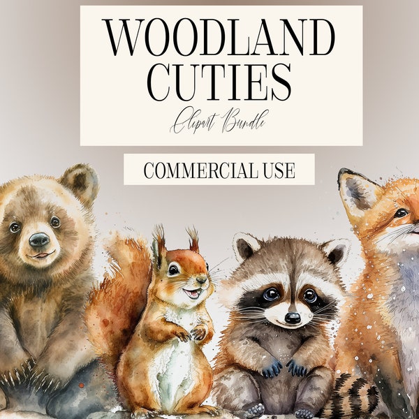 Woodland Clipart - Etsy