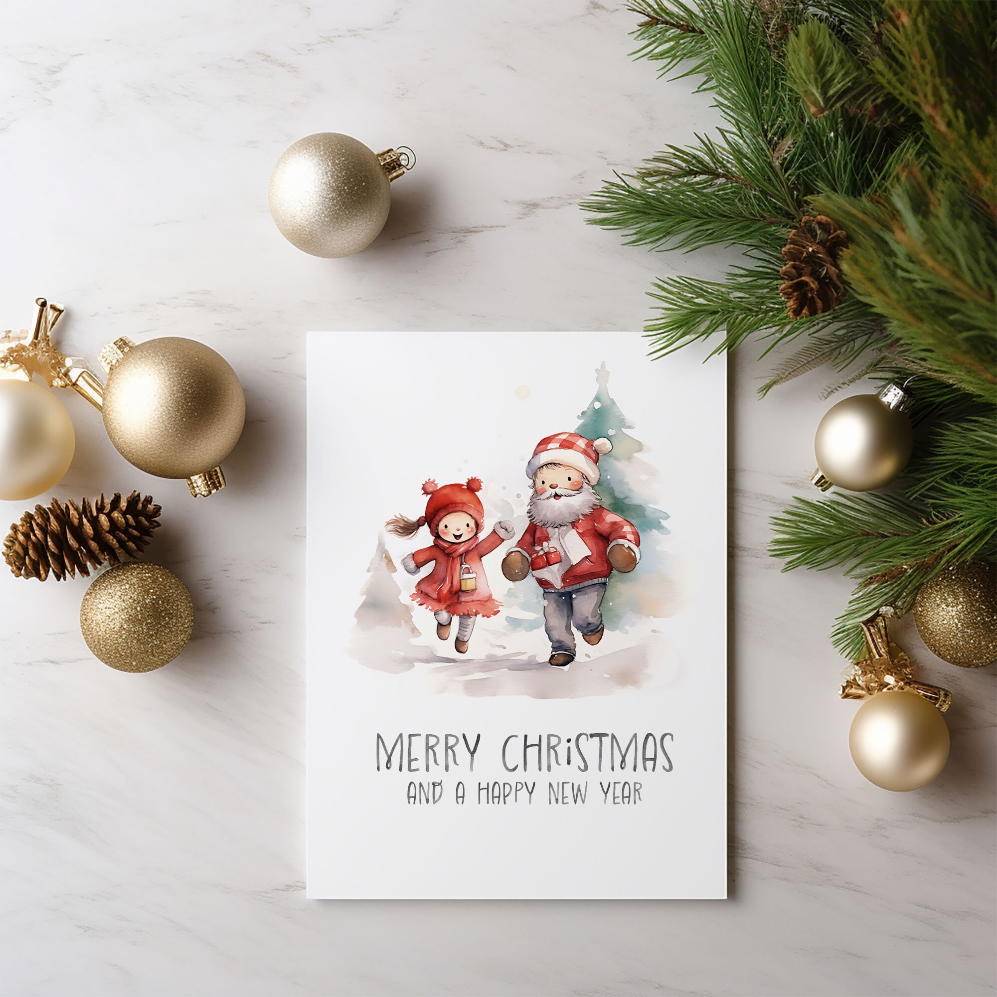 Christmas Cute Kids Clipart Bundle, Watercolor Cute Children ...