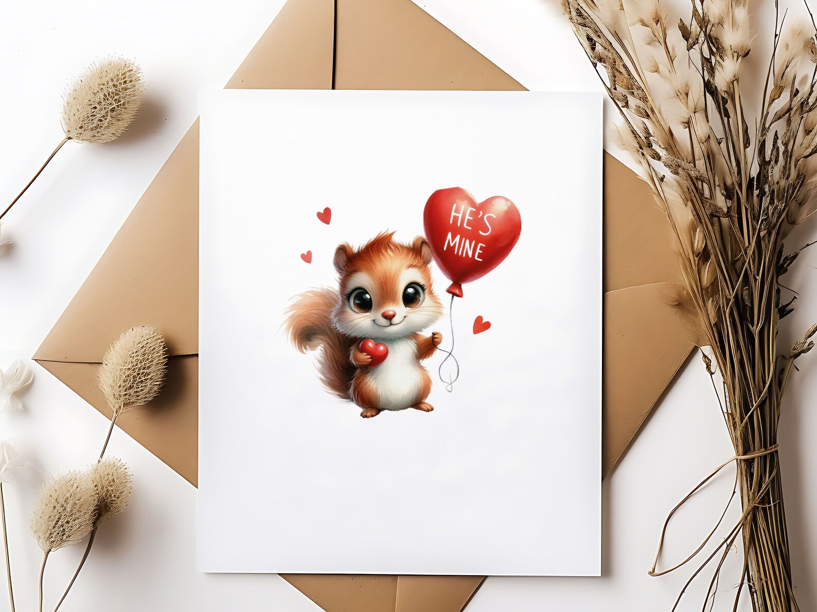 Cute Valentine Animals Clipart, Baby Animals With Heart Balloons, Be My ...