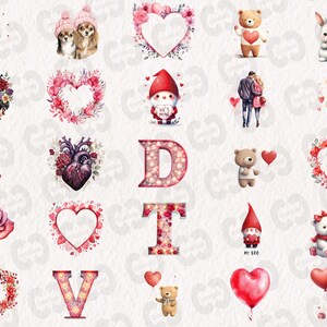 Mega Valentine's Day Clipart Bundle, Be My Valentine Graphics Clip Art ...