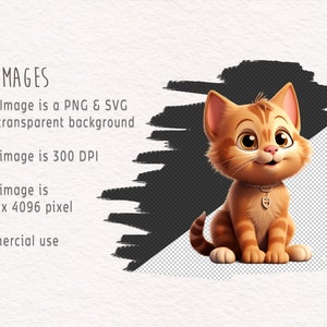 Cute Cat Clipart Bundle, Clip Art Set of 20 High Quality Pngs, Happy ...