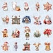 Watercolor Christmas Clipart Bundle, PNG & SVG XMAS Graphics, Cute ...