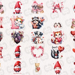 Mega Valentine's Day Clipart Bundle, Be My Valentine Graphics Clip Art ...