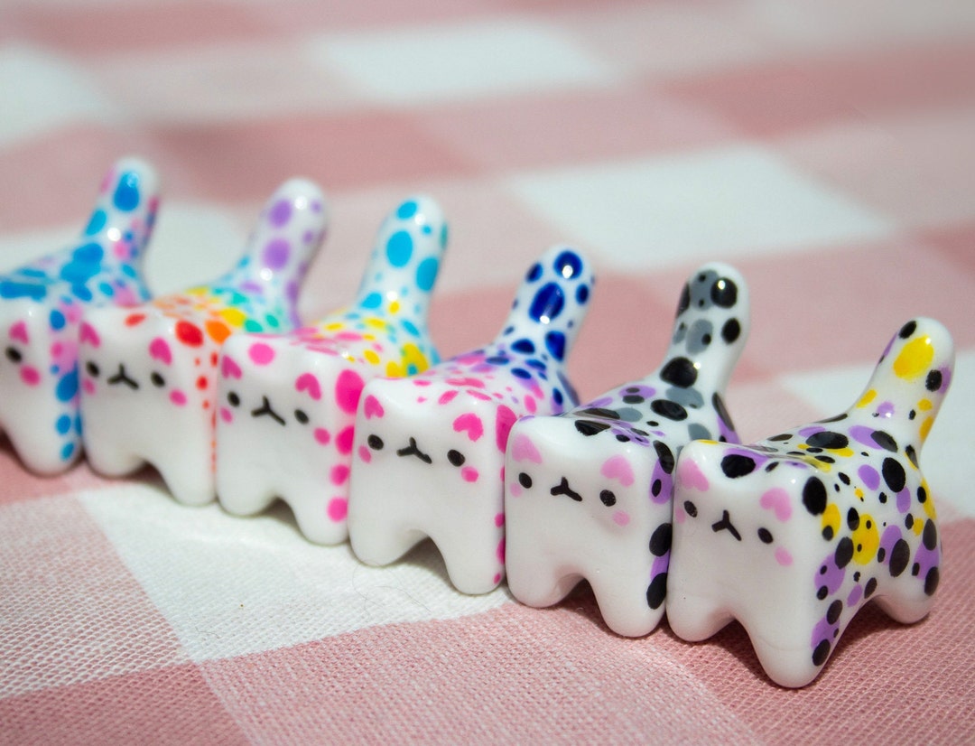 Gay Pride Cats - Handmade Hand-painted Pride Month LGBTQ Cat Figurines ...