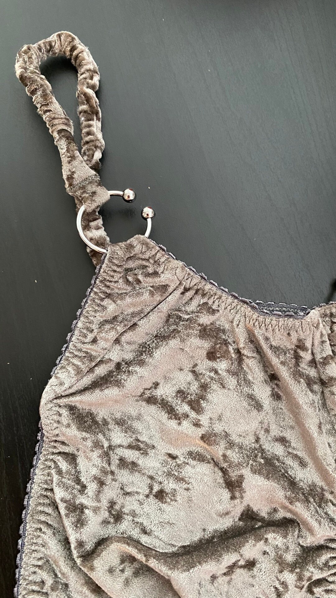 Men's Thongs, Velvet Thongs for Men, Men's Underwear, Dark Gray Thongs ...