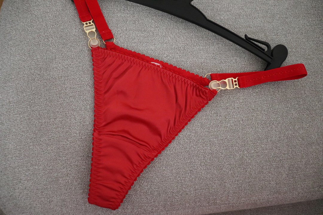 Satin Thongs, Satin Red Thongs, Stretch Satin Thong, Thongs With ...