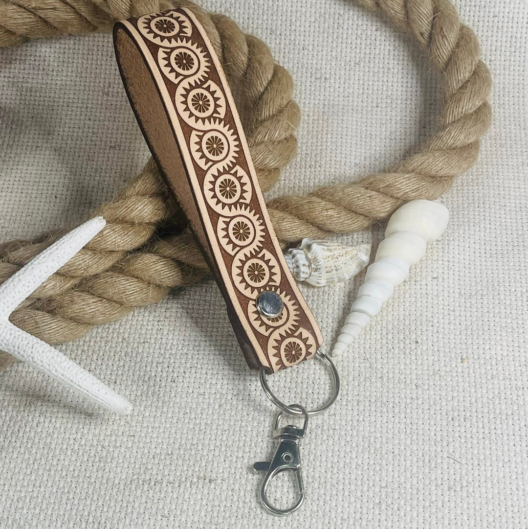 Engraved Geometric Pattern Keychain | Keychains Strap | Keychain ...